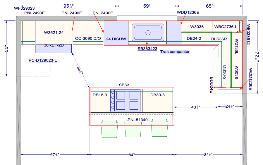 Sample Client Designs - Modern Family Kitchens