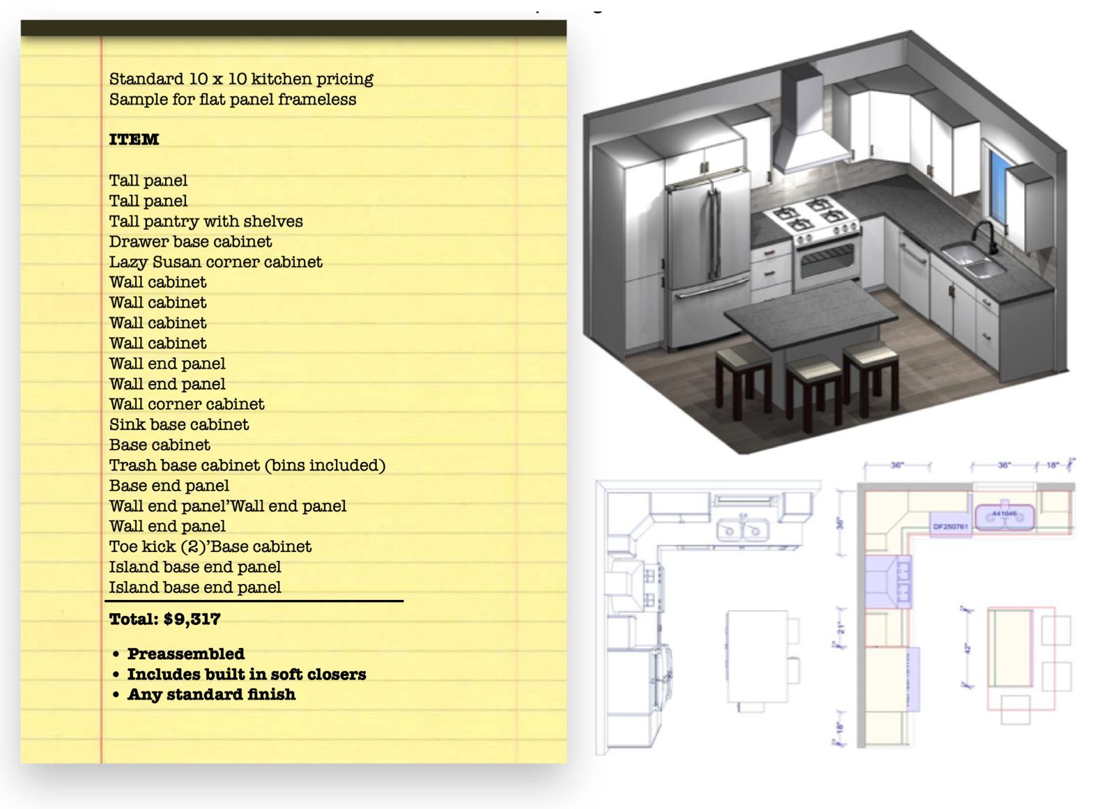 10x10 Kitchen Cabinets - Modern Family Kitchens